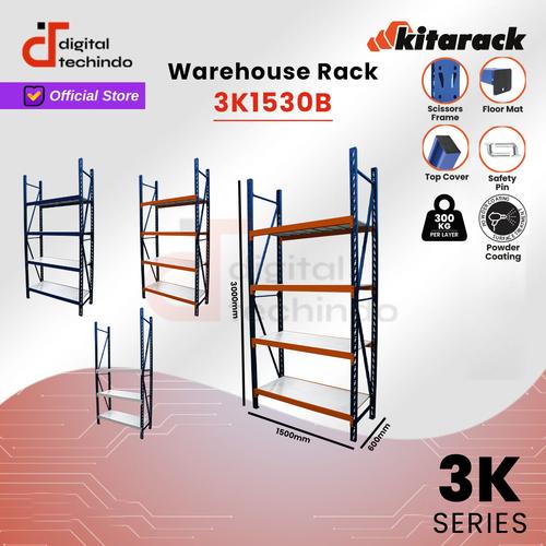 Promo Rak Gudang Besi 300kg /Layer Rack Gudang 3M Starter Rack P 1.5M ...