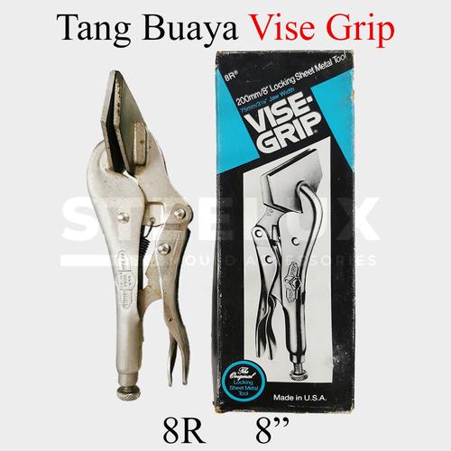 Promo Tang Buaya Flat Plat Vise Grip 8R 200mm 8" Inch Inci USA Locking ...