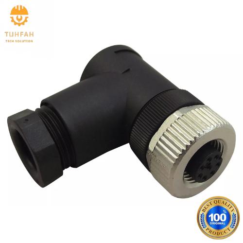 Jual CONNECTOR SENSOR M12 4PIN ANGLE / FEMALE CONECTOR 4PIN M12 SENSOR ...