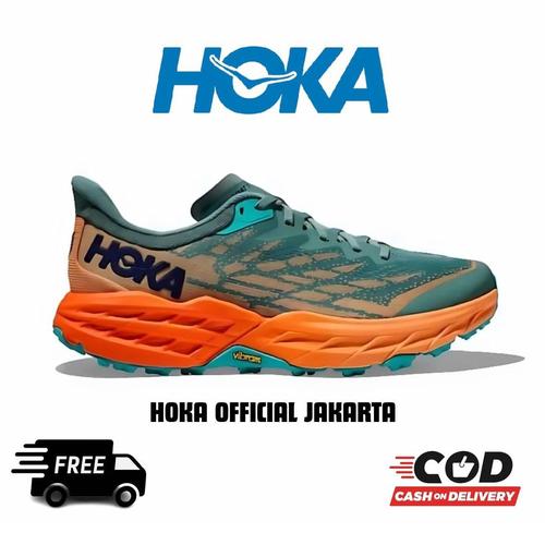 Jual SEPATU HOKA ONE ONE SPEEDGOAT 5 TRELLIS MOCK ORANGE MEN'S TRAIL ...