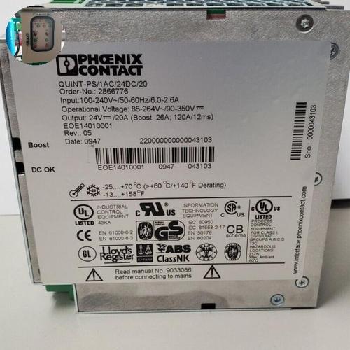 Jual New Phoenix Contact | 2866776 | Quint-Ps/1Ac/24Dc/20 Power Supply ...