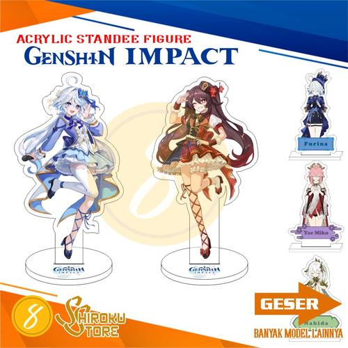Promo Acrylic Standee Figure Genshin Impact, Dekorasi Meja Akrilik ...