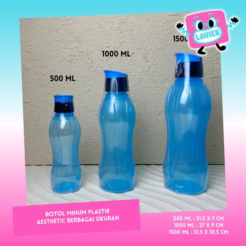Promo Lavier Botol Minum Plastik Aesthetic berbagai ukuran 500 ml 1000 ...