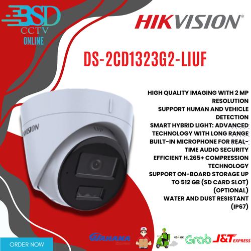 Jual DS-2CD1323G2-LIUF HIK IP CAMERA INDOOR 2 MP Smart Hybrid Light Fixed Turret Network Camera ...