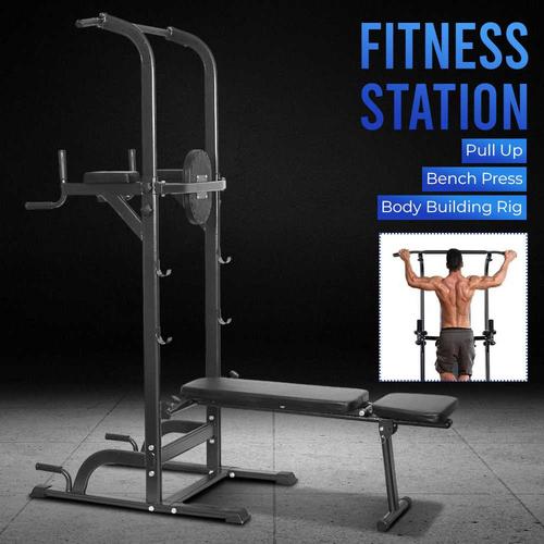 Jual Fitness Station Pull Up Bench Press Body Building Rig Home Gym ...