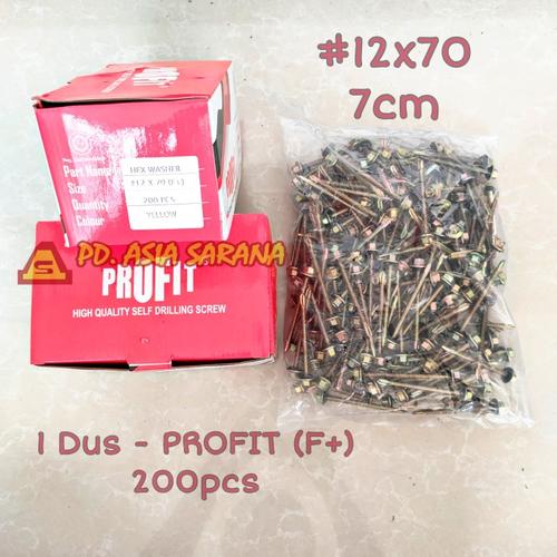 Jual [PROFIT] Paku Roofing 7cm Box Kuning Baut Skrup Holo Atap Sekrup ...