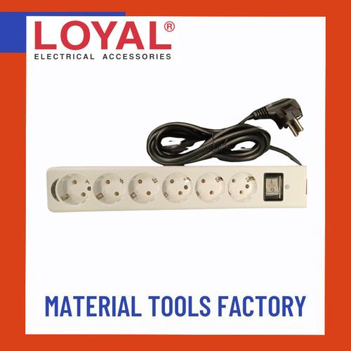 Jual Terminal listrik Loyal LY236KB3 3 meter 6 lubang saklar - terminal ...