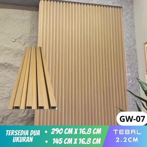 Jual wpc panel dinding 3 meter Wall Panel PVC Kisi kisi Dekorasi ...