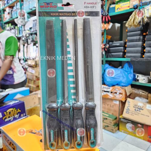 Jual KB4-8 4PCS KIKIR BESI RATA SEGITIGA SETENGAH BULAT FILES SET 8 ...