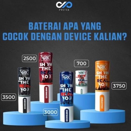 Jual VRK BATTERY 18650 SERIES 2500MAH - 3000MAH - 3500MAH - 3750MAH ...