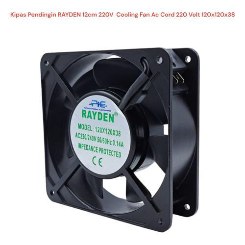 Jual Kipas Pendingin RAYDEN 12cm 220V Cooling Fan Ac Cord 220 Volt ...