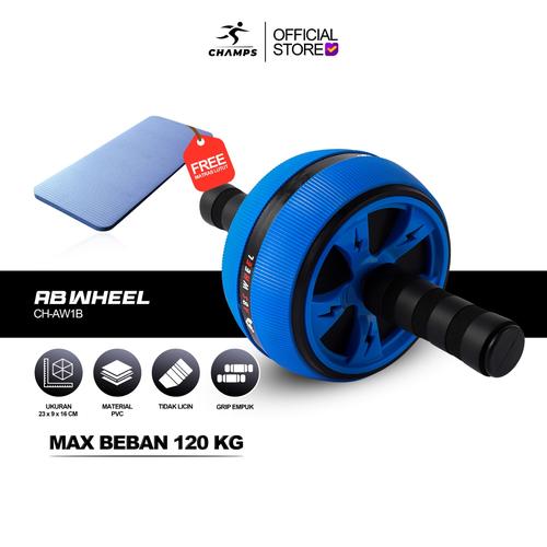 Jual CHAMPS AB WHEEL ALAT PUSH UP WHEEL RODA FITNESS Sit up Bar ...