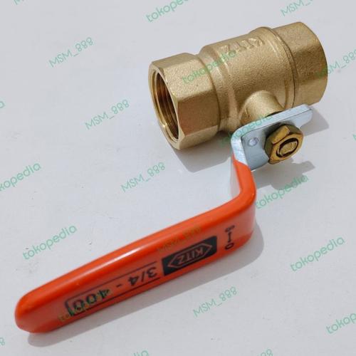 Jual Ball Valve KITZ Kuningan Brass 3/4" inch / STOP KRAN DRAT DALAM KUNINGAN - Jakarta Utara ...