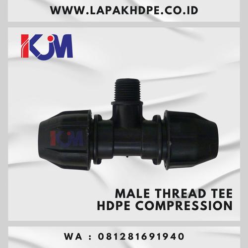 Jual Male Thread Tee (TDL) Pipa HDPE Compression dia. 20 x 1/2 inch ...