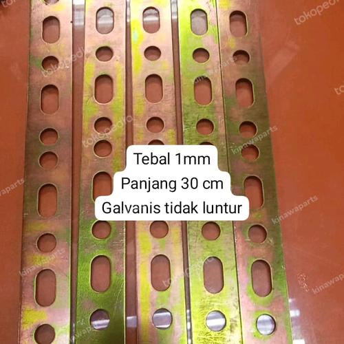 Jual PLAT BOLONG BESI BRAKET BRACKET LUBANG 30 CM 1mm SERBAGUNA ...