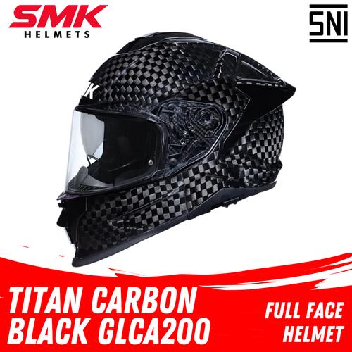 Jual SMK TITAN CARBON GLCA200 HELM MOTOR FULL FACE SNI ECE2206 DOT - L ...