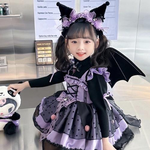 Jual kostum kuromi anak/ kostum karakter anak/ dress kuromi/ cosplay ...