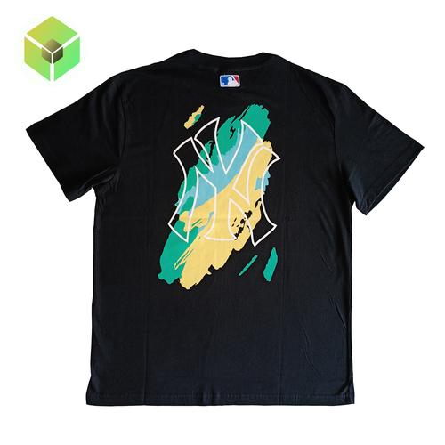 Jual T-SHIRT MLB NY LOGO PAINT BLACK TSHIRT BAJU KAOS PRIA WANITA ...