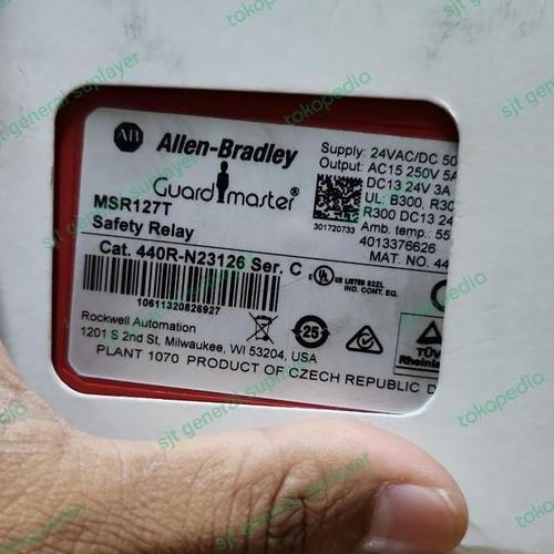 Jual Msr127T Safety Relay Allen Bradley | Rockwell Automation - Kota ...