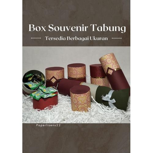 Jual Box Kemasan Tabung / Box Souvenir / Box Tabung / Paper core / Box ...