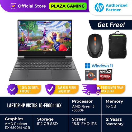 Jual Laptop HP Victus 15 fb0011AX R5-5600H 16GB 512GB ssd RX6500M 4GB 15.6″ FHD W11 - Kota Medan ...