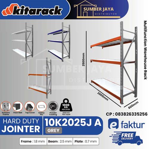 Jual Rak Gudang Jointer Frame Abu-Abu 1000kg/Layer P:2000xL:600xT ...