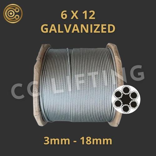 Jual Kawat Seling 12mm Baja Galvanis / Wire Rope 12mm 6x12 / Kawat Sling 12mm Galvanized - Kab ...