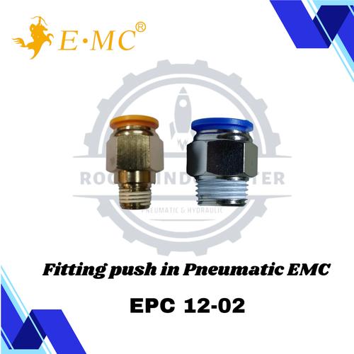 Jual Fitting push in Pneumatic EMC EPC 12-02/DRAT 1/4" - Jakarta Barat ...