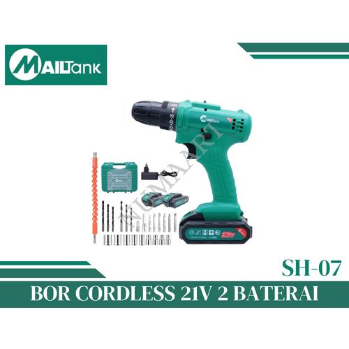 Promo MAILTANK SH07 / MESIN BOR CORDLESS DRILL 36VF 10MM 2 BATERAI ...