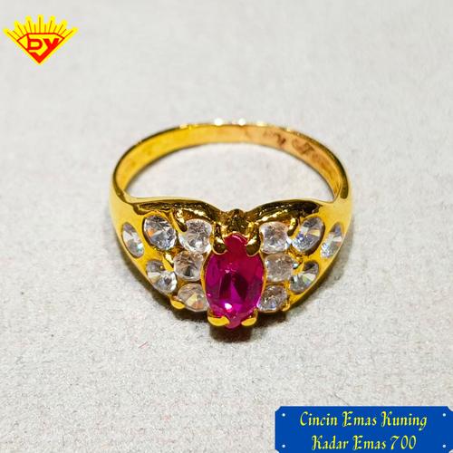 Jual Cincin Emas Permata Zirconia 501 Kadar 750 - Jakarta Pusat - TOKO ...