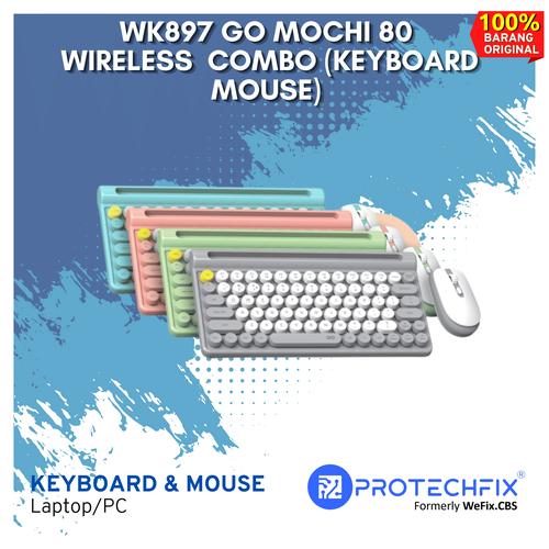 Jual Fantech GO MOCHI 80 Combo WK897 Set Keyboard Mouse Wireless Bluetooth - PinkPeach - Kota ...
