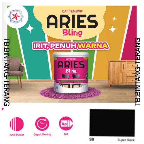 Jual ARIES BLING SUPER BLACK GALON 4.5 KG CAT TEMBOK INTERIOR - Kota ...