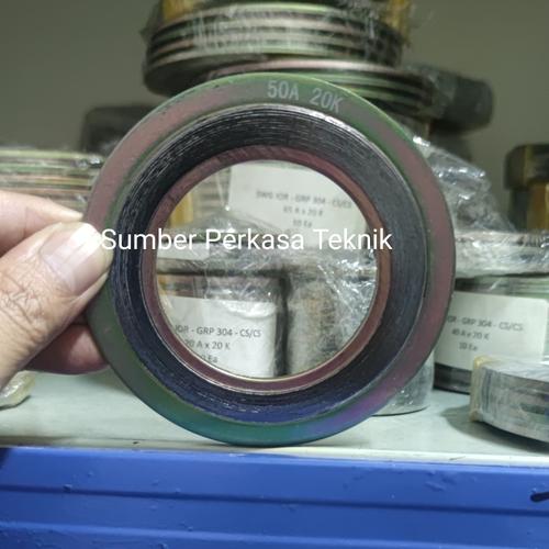 Jual Spiral Wound Gakset JIS 20K / SWG Carbon Steel 2" inch / DN 50 ...