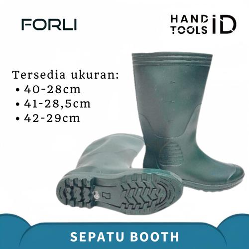 Jual SEPATU BOOTH KARET/SAFETY/BOOTH TINGGI/COR/KEBUN/TAMAN/FORLI - 40 ...