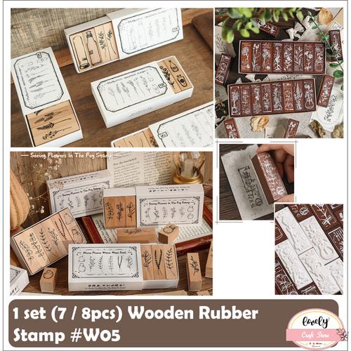 Jual DIY Wooden Rubber Stamp Stempel Kayu Journal, Scrapbook, Diary #05 ...