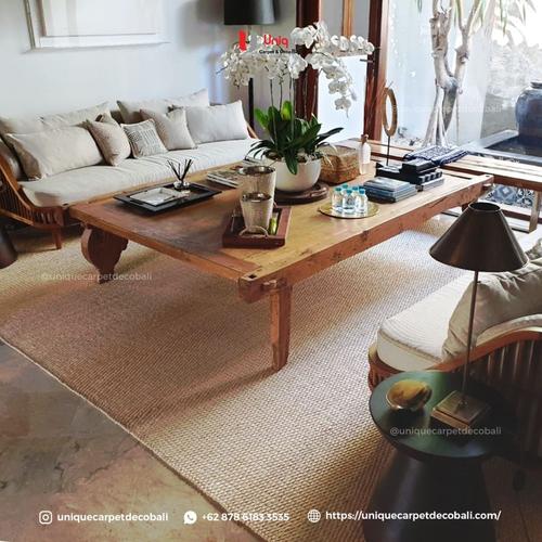 Jual Natural Carpet Seroja Jute / Karpet Bahan Alami Jute Sunflower ...