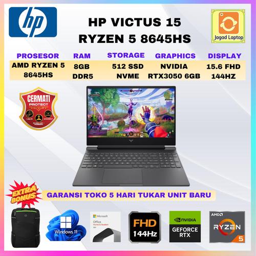 Jual HP Victus FB2777AX 15 RYZEN 5 8645HS RTX3050 6GB/ 8GB 512GB W11 ...