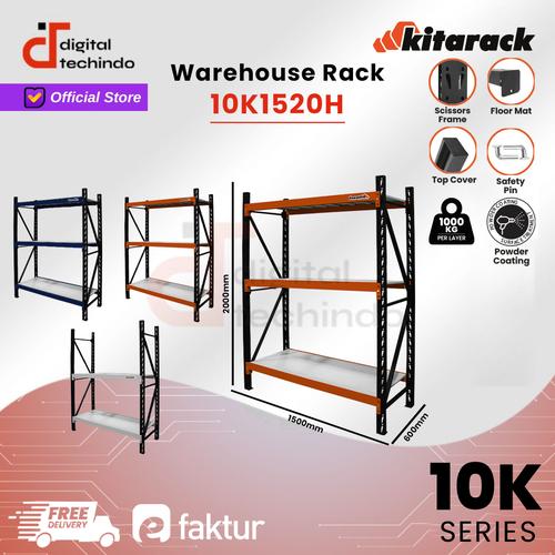 Promo Rak Gudang Besi 1 Ton /Layer Rack Gudang 2M Starter Rack P 1.5M ...