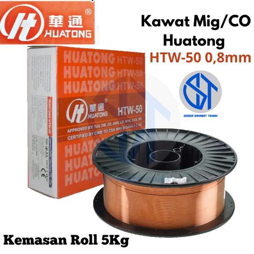 Jual Kawat Las Co/Mig Wire Huatong 0,8mm Kemasan 5kg Huatong HTW-50 ...
