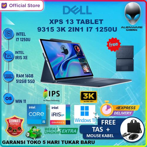 Promo DELL XPS 13 TABLET 9315 3K 2IN1 I7-1250 RAM16GB 512GB SSD W11 13 ...