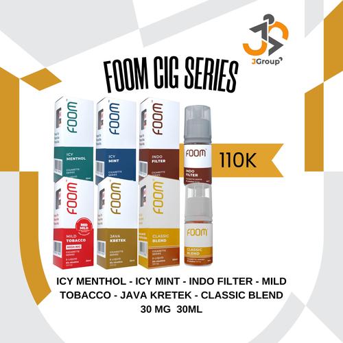 Jual FOOM NEW CIGARETTES SERIES 30ML 30MG BY FOOM E-LIQUID VAPORIZER ...