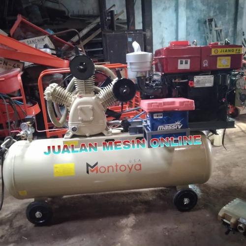 Jual Compressor Angin 15 Hp High Pressure 12 Bar Montoya + Engine ...