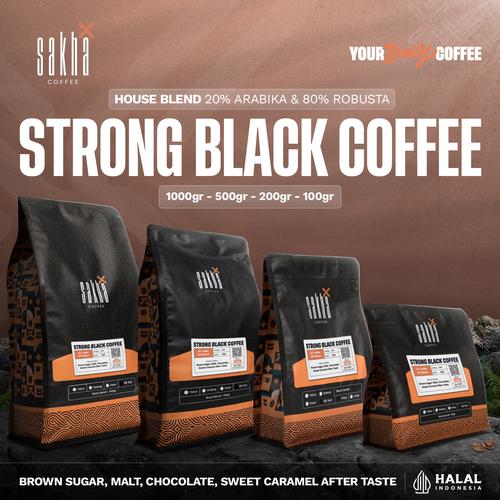 Promo Kopi Espresso Blend Strong Black Coffee Beans Kopdar Coffe Biji Bubuk - 100 gram, Bubuk ...
