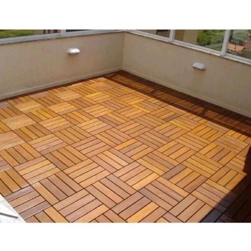 Jual Terlaris !! Decking Tile Lantai Kayu Jati Motif Lurus Ukuran 30X30 ...