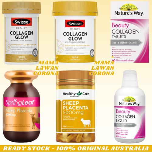 Jual SWISSE Collagen Glow Collagen 60 120 Tablet Nature's Way Natures ...