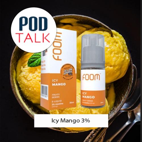 Jual Foom Liquid Saltnic Icy Mango Fruity Series Podtalk - Jakarta ...