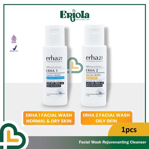 Jual ERHA21 Erha 1 & 2 Facial Wash For Normal Dry Oily Skin Sabun Cuci ...