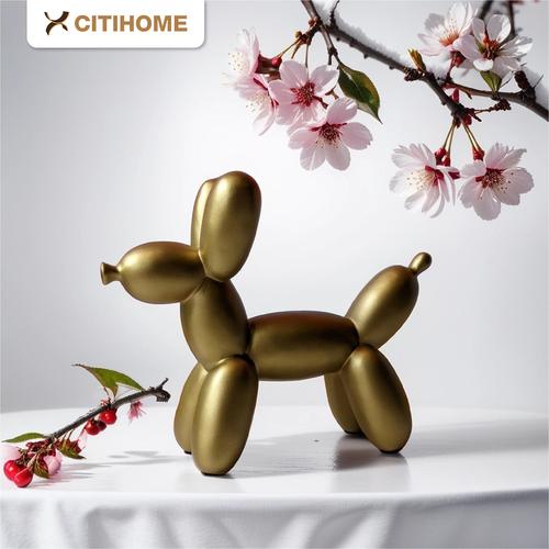 Jual Dog Baloon Gold Resin / Hiasan Rumah/Pajangan Rumah/Dekorasi Rumah ...