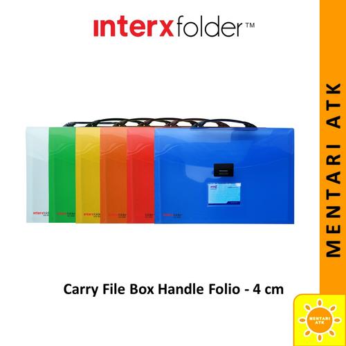 Jual Map Carry File Box 4 cm F4 with handle Interxfolder - Jakarta ...