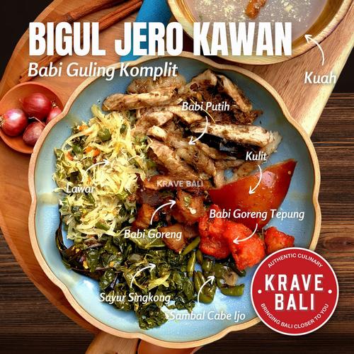 Promo KRAVE BALI Bigul Jero Kawan Babi Guling Komplit 500 Gram ...